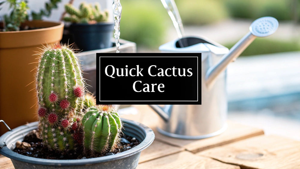 Watering a Cactus Plant: Quick Tips for Healthy Growth - The Cactus Outlet
